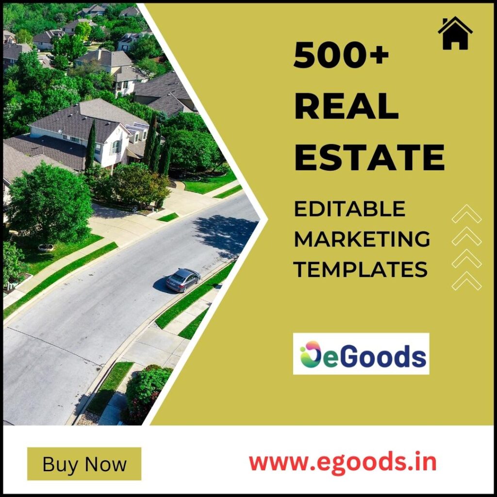 500+ real estate editable marketing templates - Egoods.in